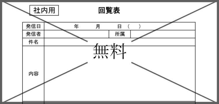 会社内用の回覧用紙（回覧板・順番表）回す順序をpcから名前入りで作成・word・excel・pdfのテンプレートを無料ダウンロード｜王の嗜み